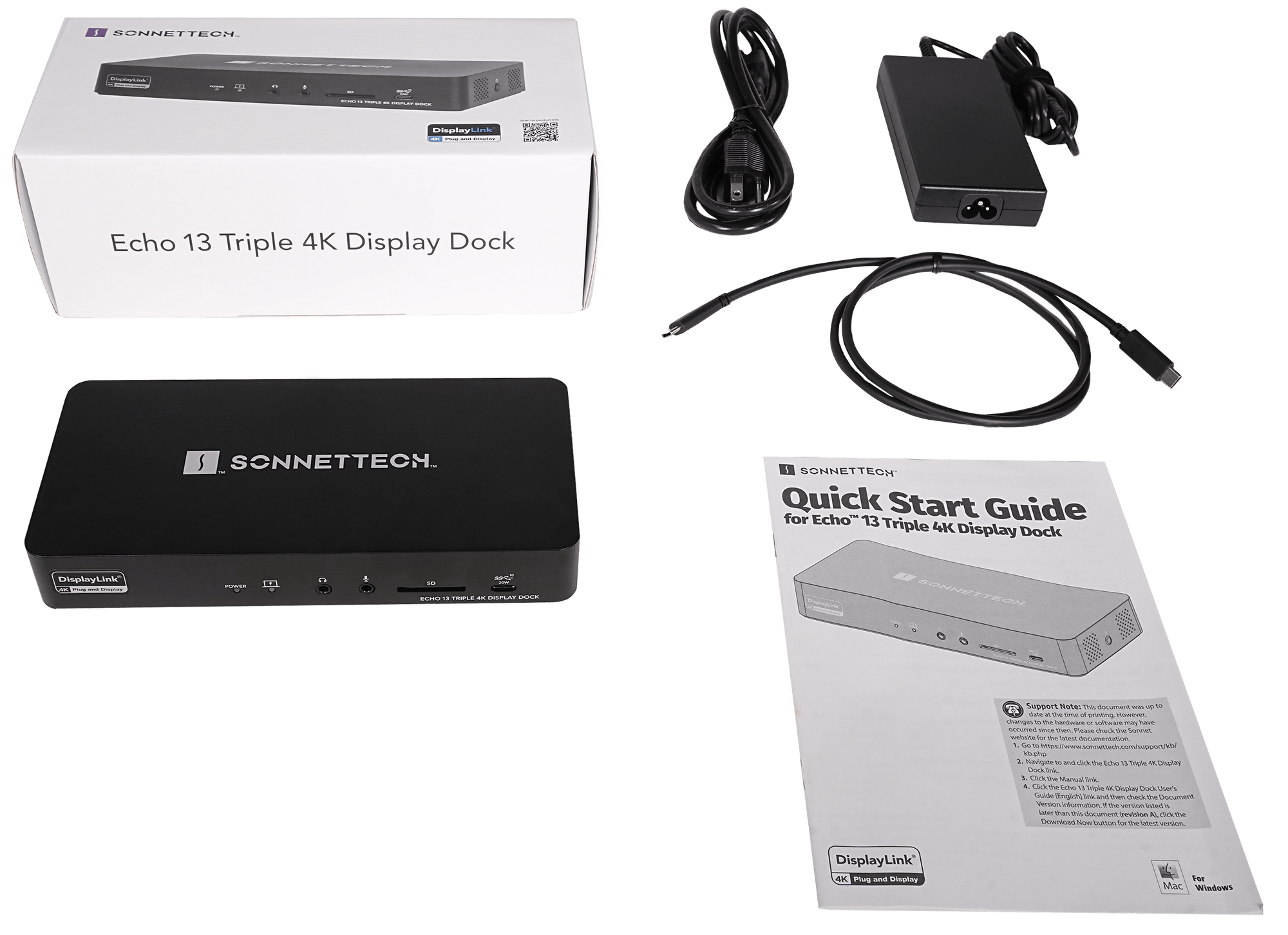 Echo 13 Triple 4K Display Dock - Tech Specs - SONNETTECH