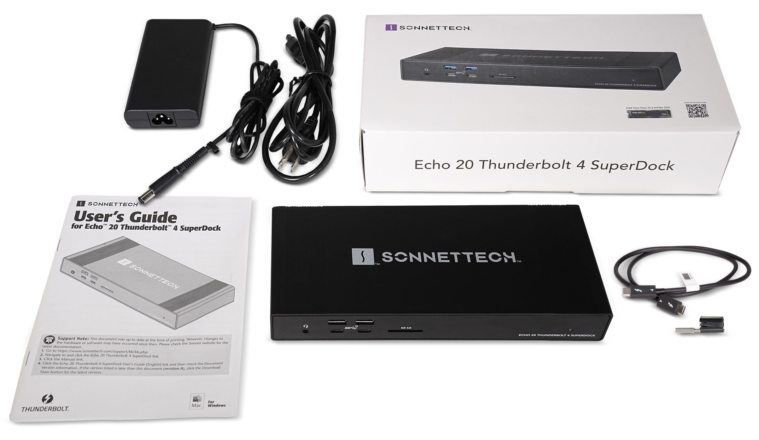 Echo 20 Thunderbolt 4 SuperDock - Tech Specs - SONNETTECH