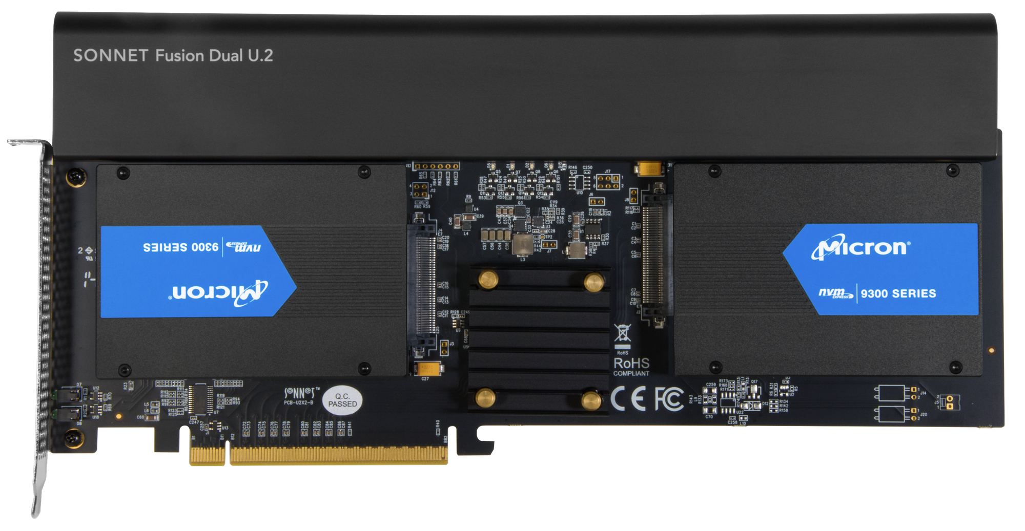 Fusion Dual U.2 SSD PCIe Card - SONNETTECH