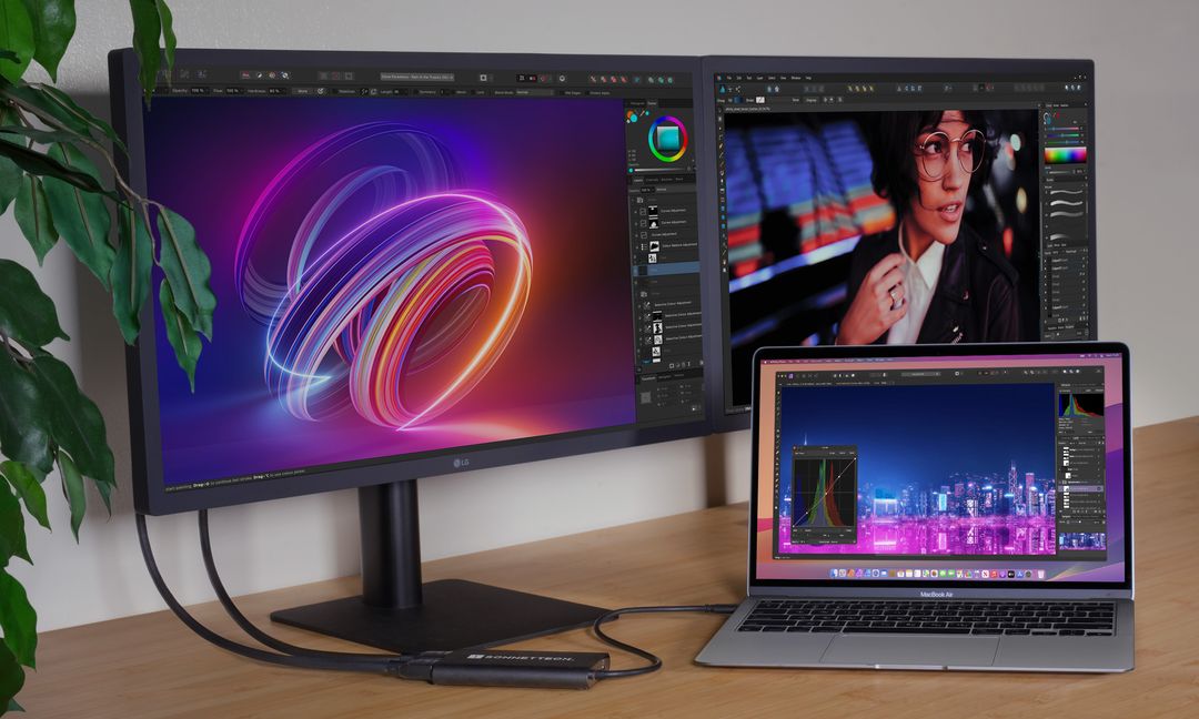 USB-C DisplayLink Dual 4K 60Hz HDMI Adapter (with PD Passthrough ...